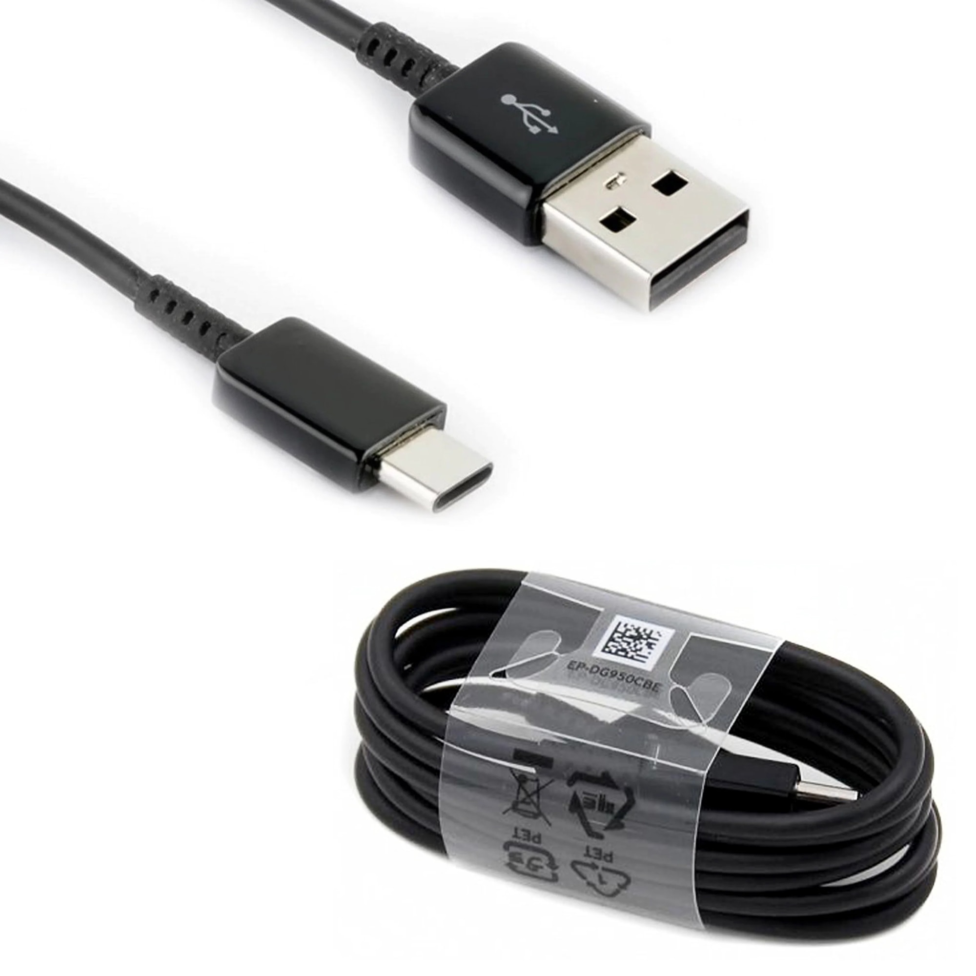 Cablu de conectare USB-C la USB-A, Samsung, TOU021RF, 1.5m, Negru - eMAG.ro