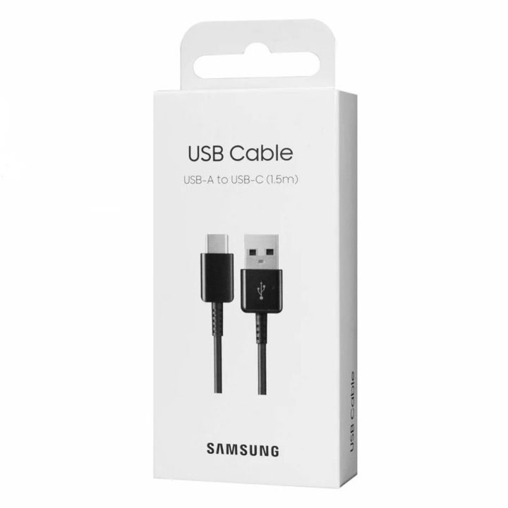 Cablu de conectare USB-C la USB-A, Samsung, TOU021RF, 1.5m, Negru - eMAG.ro