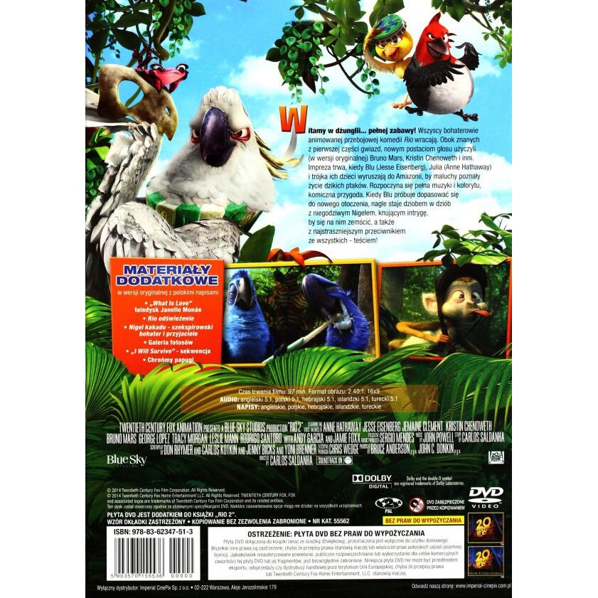 Rio 2 [DVD] - eMAG.ro
