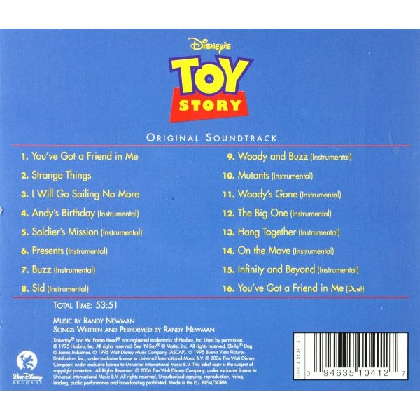 Toy Story soundtrack [CD] - eMAG.bg