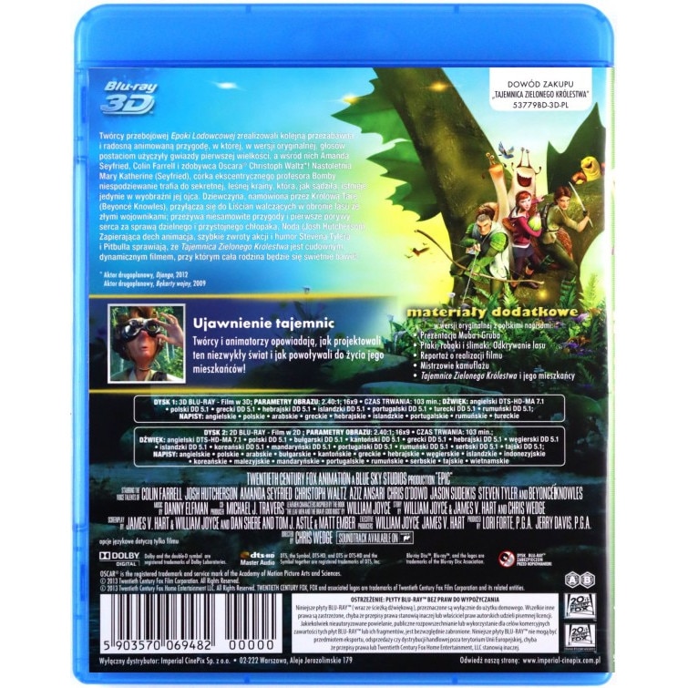 Regatul secret [Blu-Ray 3D]+[Blu-Ray] - eMAG.ro