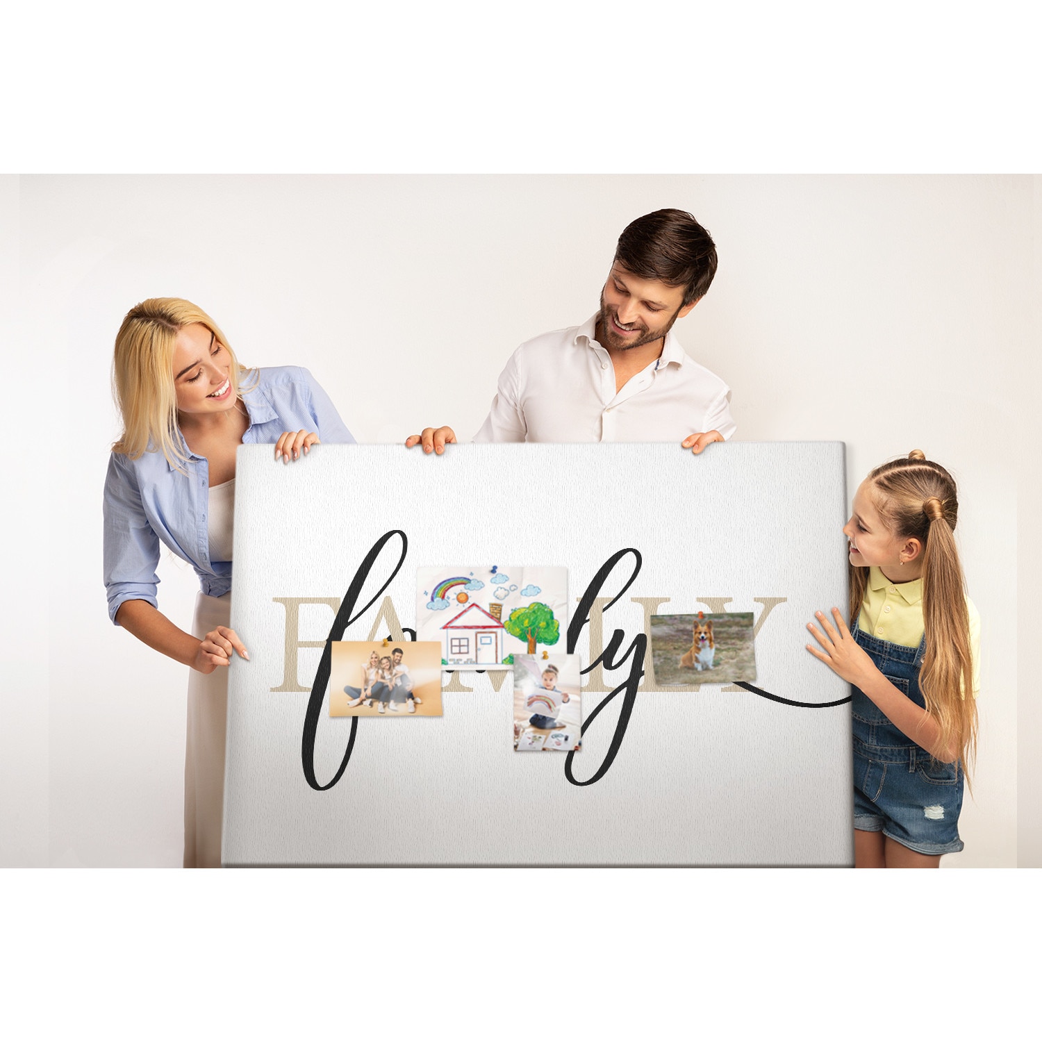 Tabla de pluta, Tulup, Inscriptie familiala, Multicolor, 140 cm x 100 ...