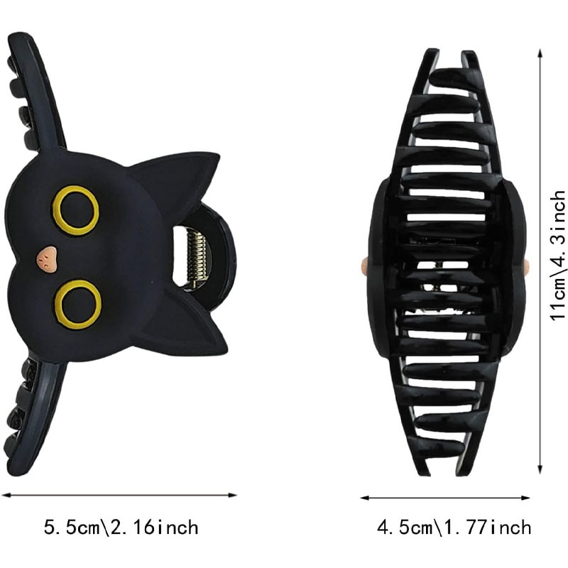 Clama de par pisica, Sunmostar, Plastic, Negru - eMAG.ro