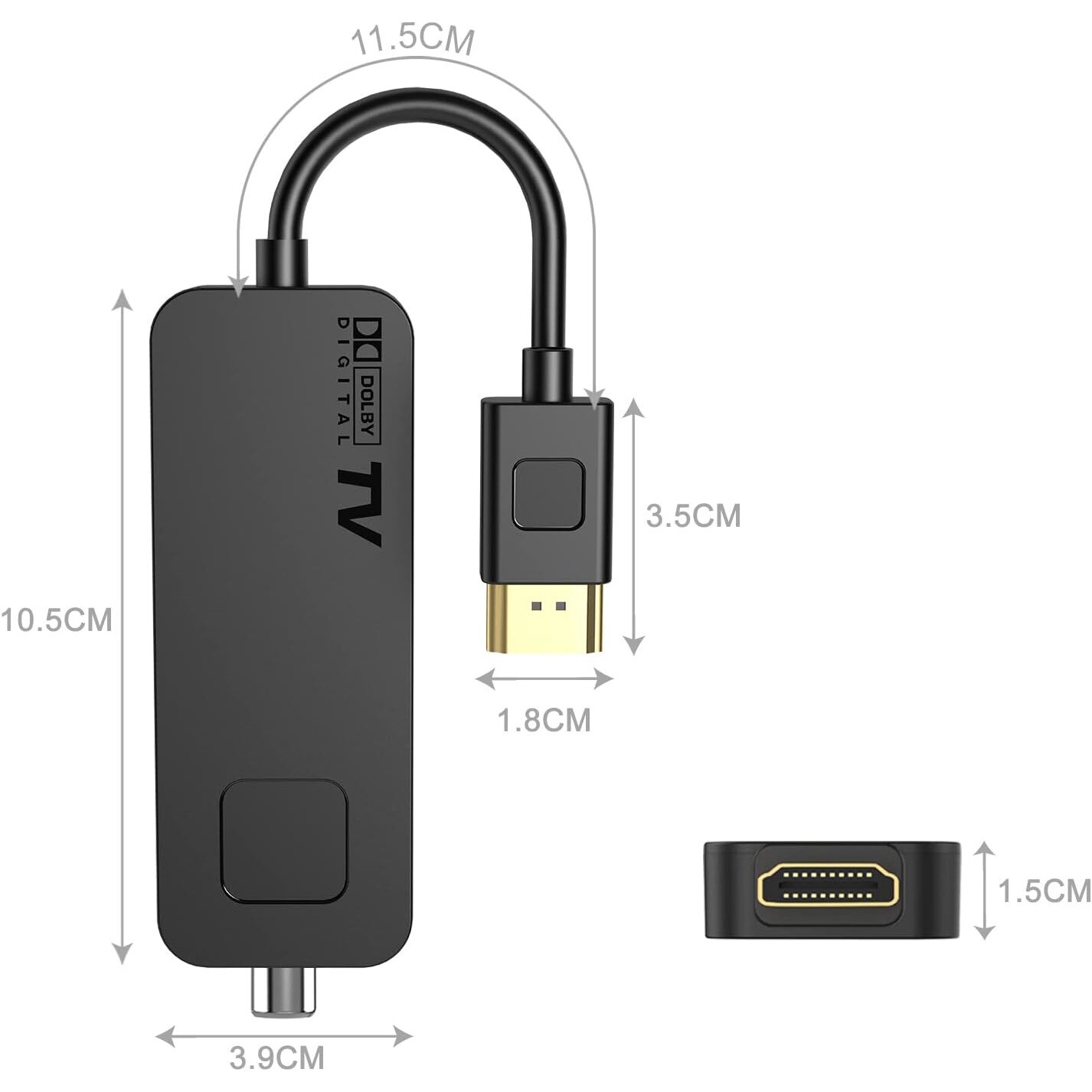 Decodor Dcolor DVB-T2 - Stick TV HDMI, Dolby Audio HD 1080P H265 cu ...