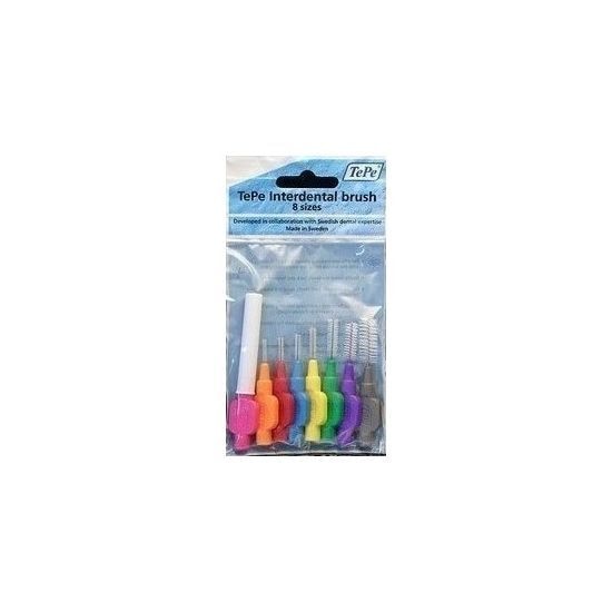 Set de 8 periute interdentare, TePe, Plastic, Multicolor - eMAG.ro