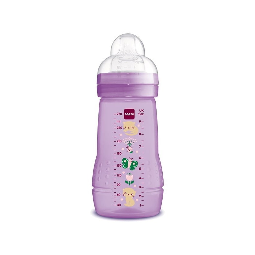 Biberon, MAM, Plastic, Tetina de silicon, 2+ luni, 270ml - eMAG.ro