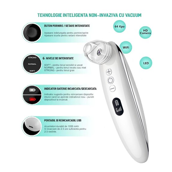 Aparat de scos cosuri si punctele negre XPD, multifunctional, aspirator ...