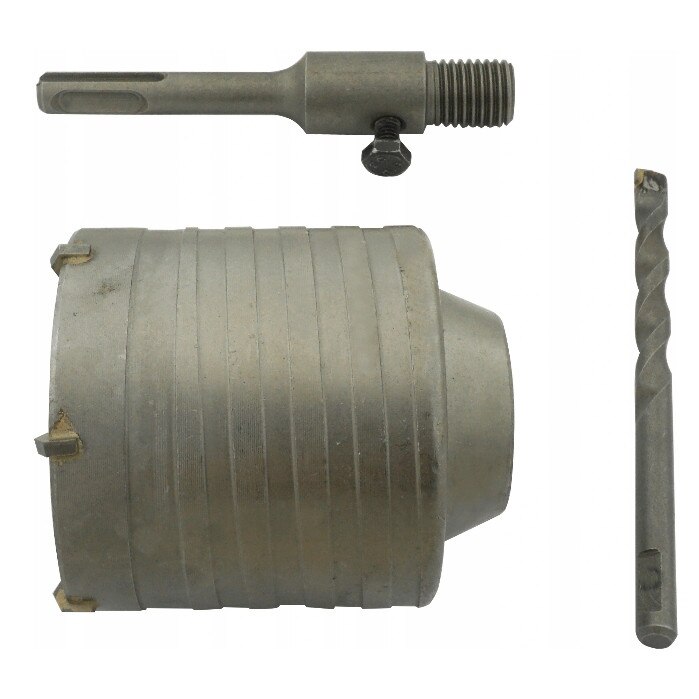 Freza carota vidia beton 65 mm cu burghiu si prelungitor SDS+ (V05094 ...