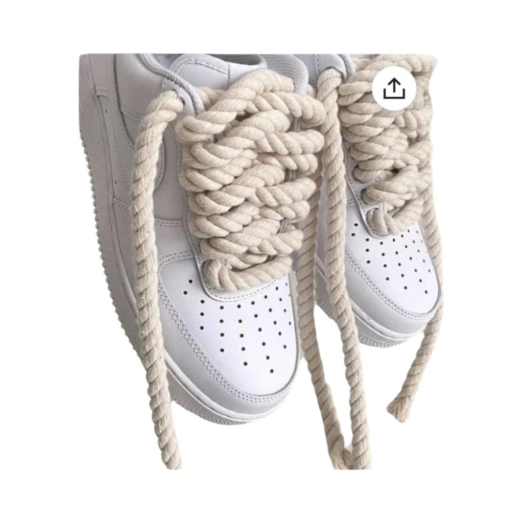 Sireturi funie rasucita-rope laces crem 160 cm - eMAG.ro