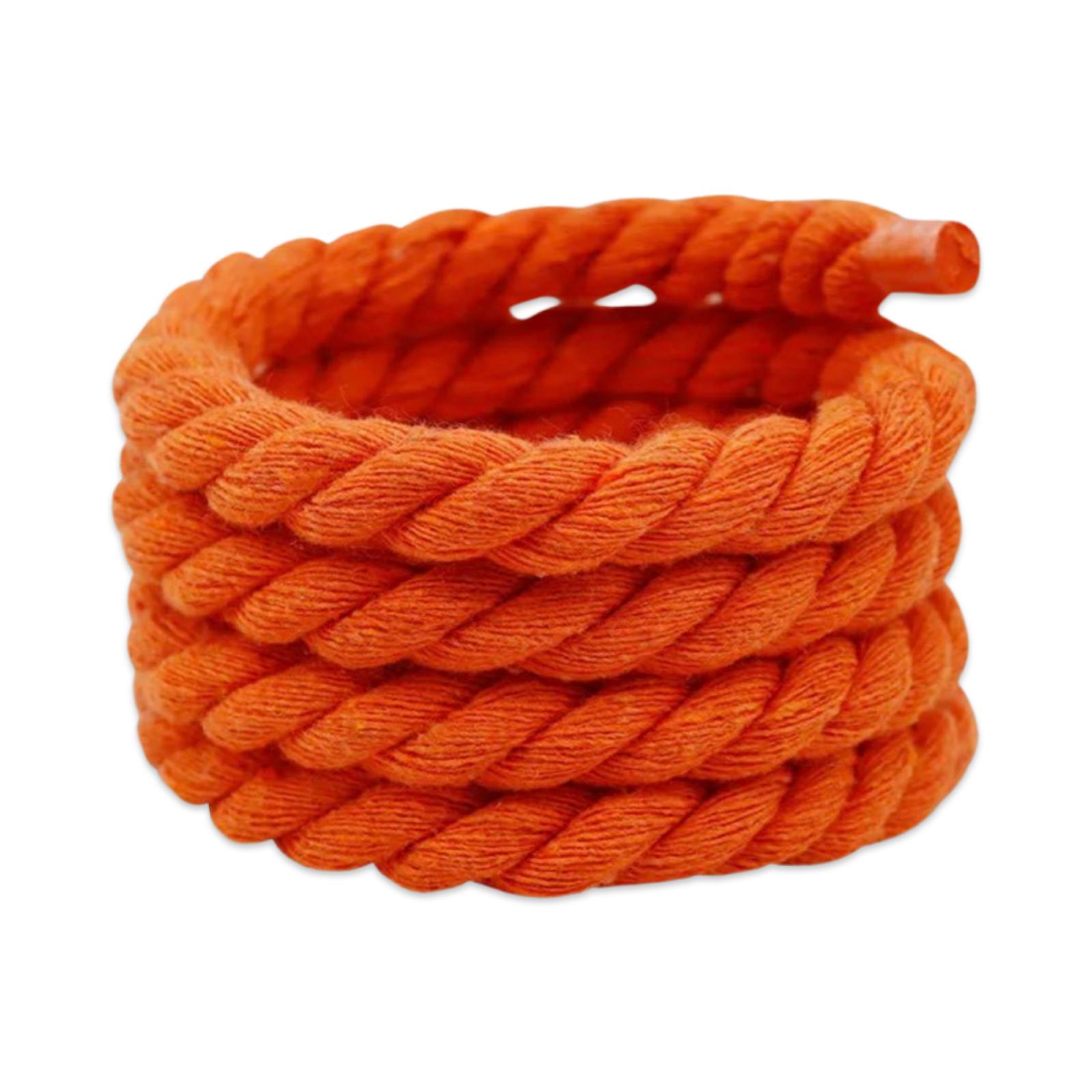 Sireturi funie rasucita - rope laces portocaliu 160 cm - eMAG.ro