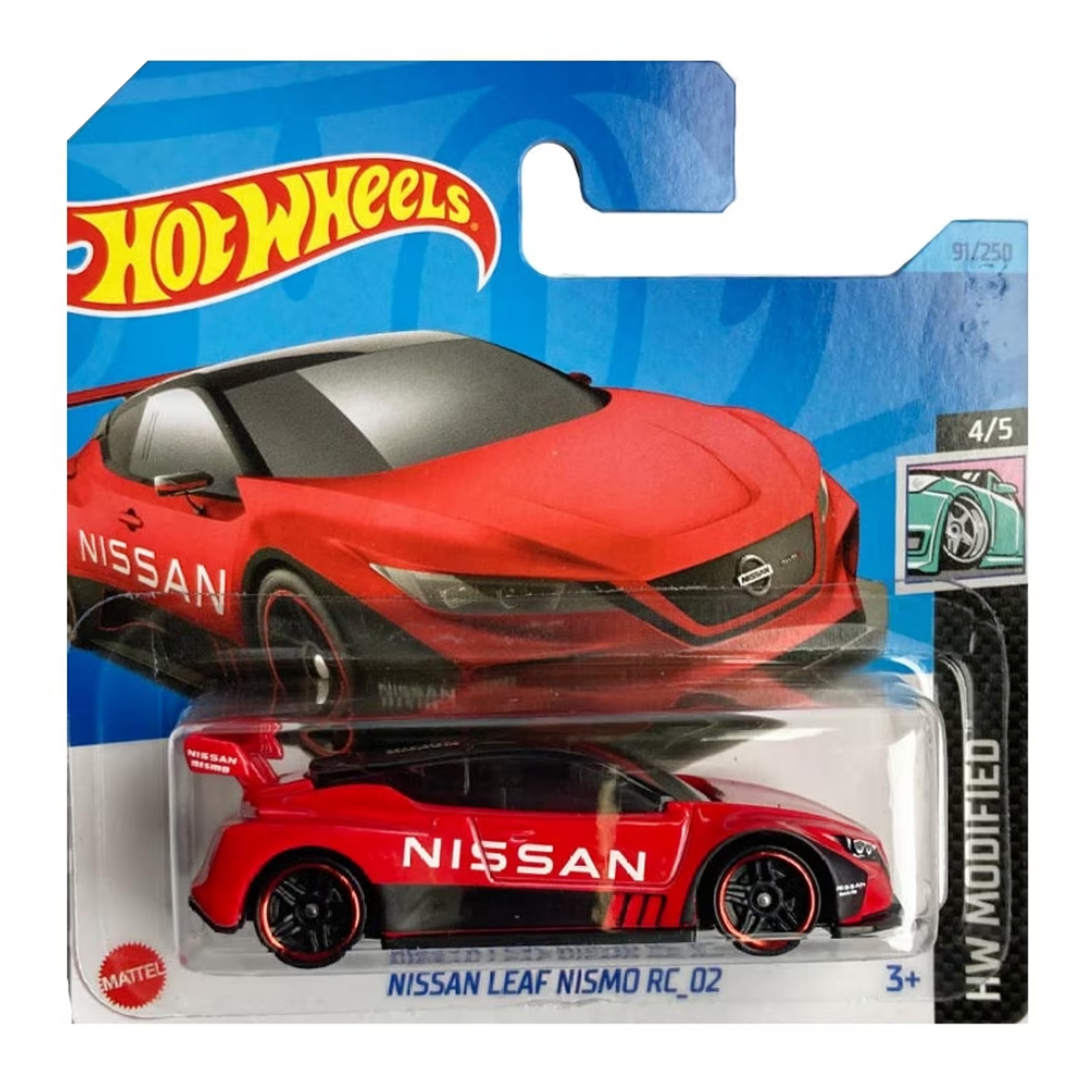 Masinuta Metalica Hot Wheels Nissan Leaf Nismo RC_02, HW Modified, Rosu, 1:64 - eMAG.ro