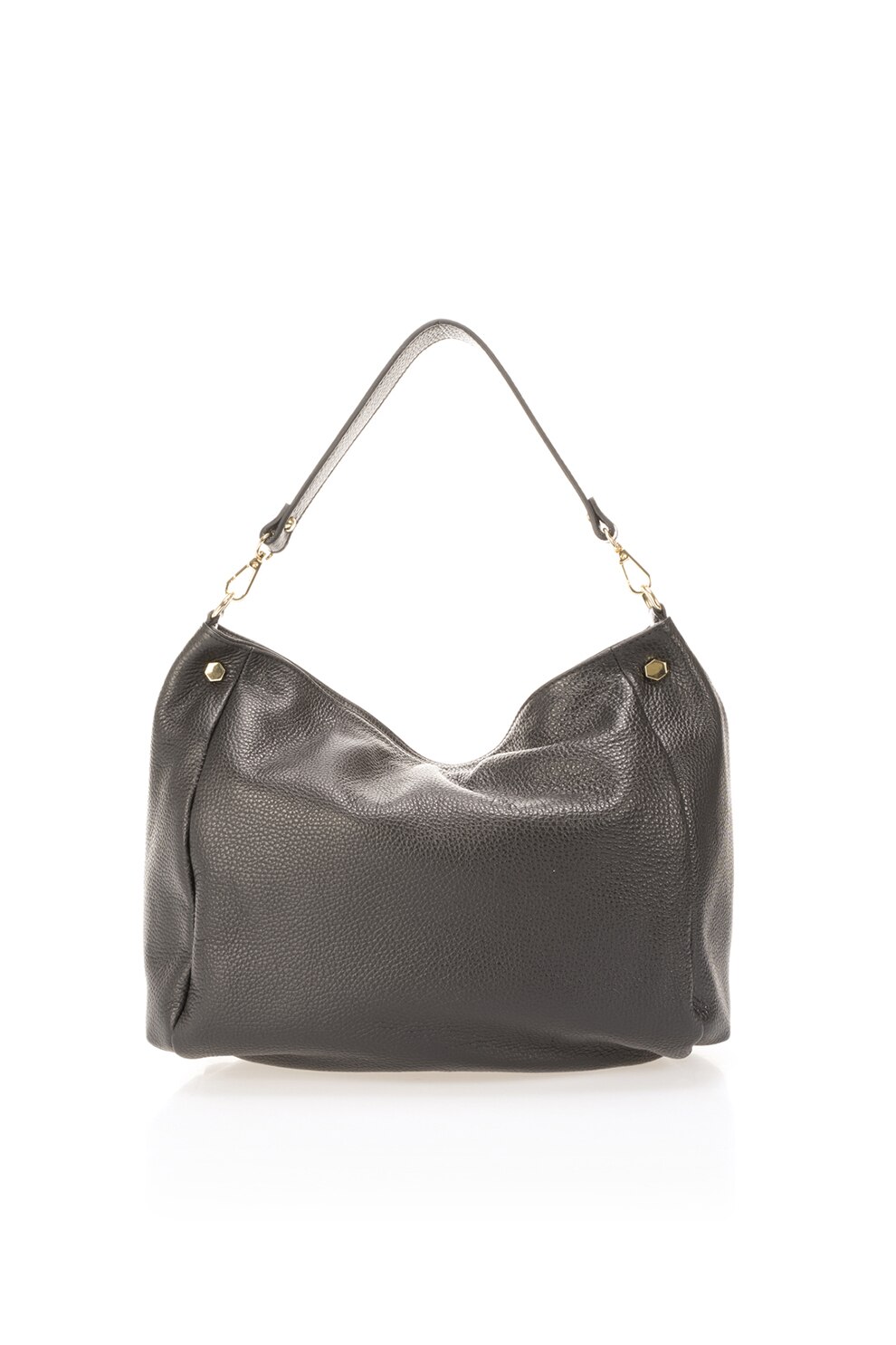 Massimo Castelli, Geanta de piele cu bareta de umar, Negru - eMAG.ro