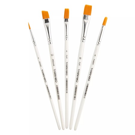 Set 5 pensule vopsit, pentru vopsea acrilica Tarrago - eMAG.ro