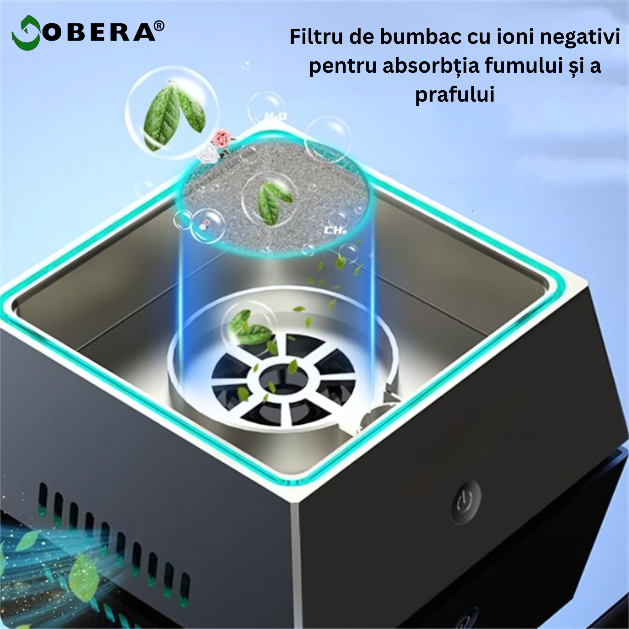 Scrumiera electrica goBERA® cu purificator de aer incorporat, Solutia ...