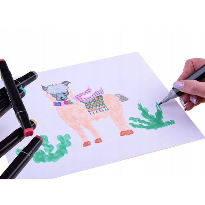 Set 80 De Markere De Colorat, ProTone, cu 2 capete, cu alcool ...