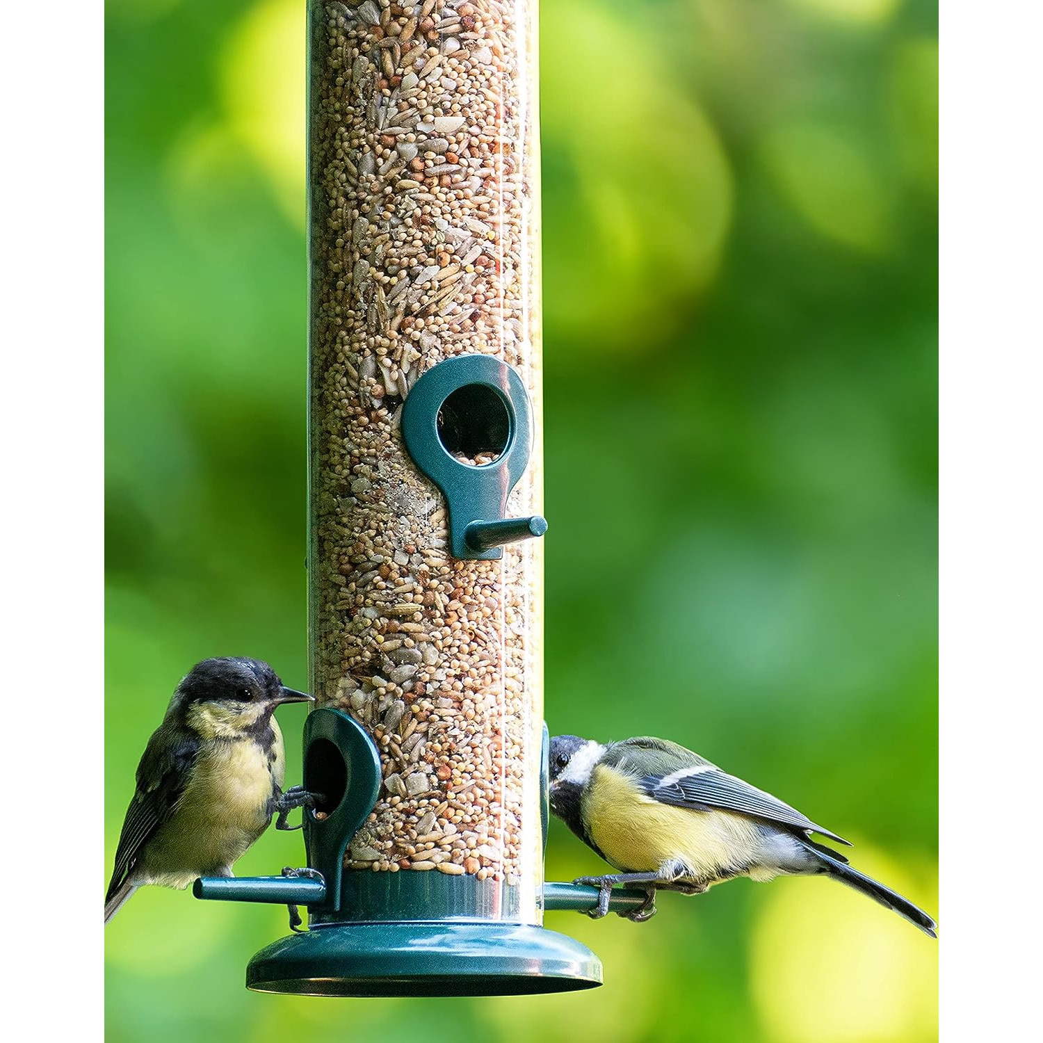 Hranitor exterior pentru pasari, rezistent la vant si ploaie, din metal ...