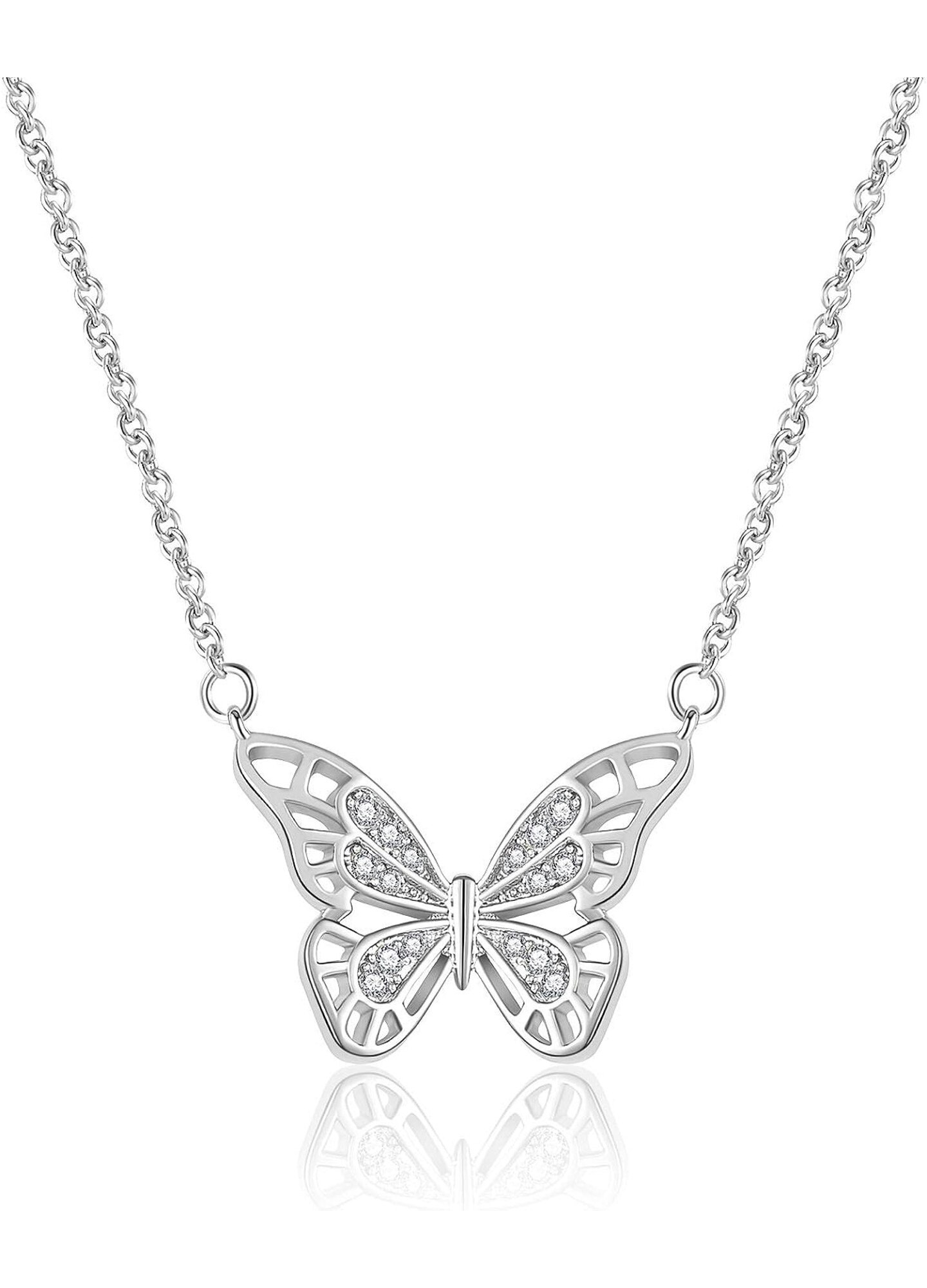 Colier dama, Argint/Zirconiu, Argintiu - eMAG.ro