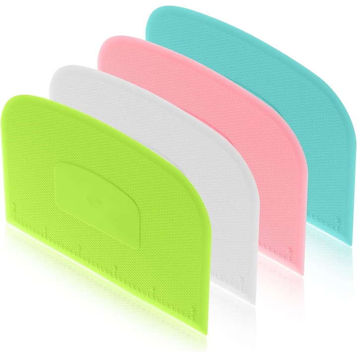 Set 4 raclete aluat, Plastic, Multicolor - eMAG.ro