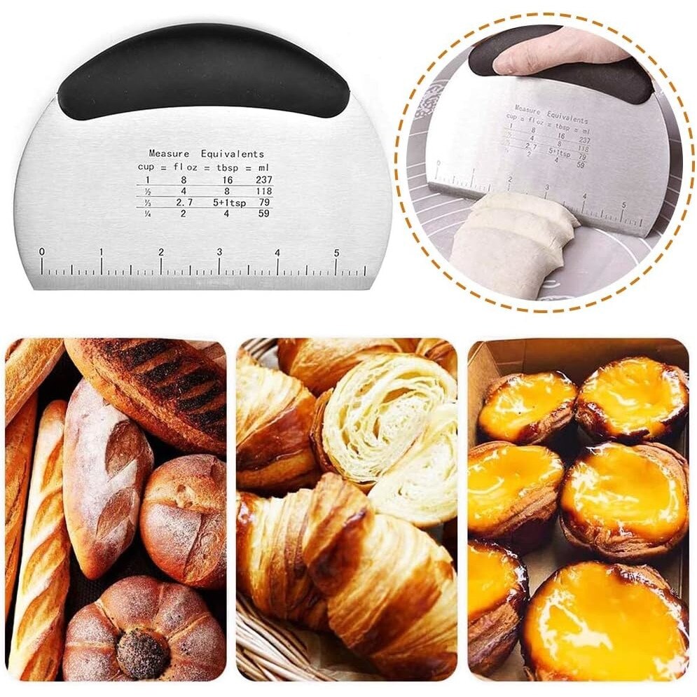 Racleta aluat patiserie, Otel inoxidabil, Argintiu - eMAG.ro