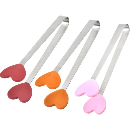 Set clesti de bucatarie, Silicon/Inox, Multicolor - eMAG.ro