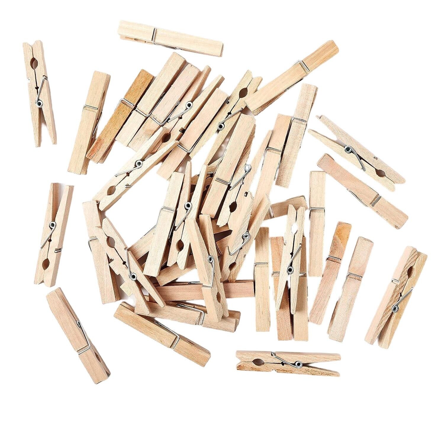 Set carlige pentru rufe, Lemn, Natural - eMAG.ro