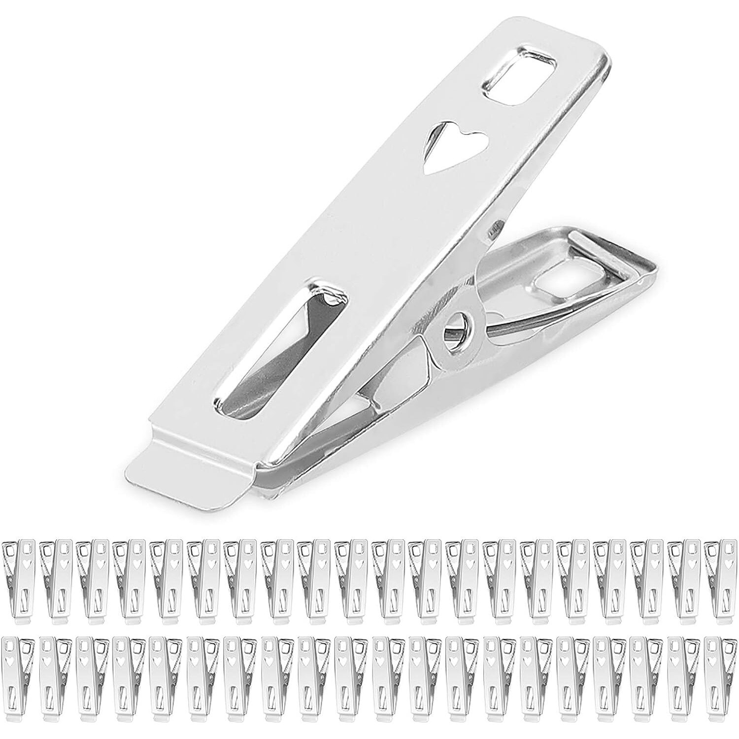 Set 40 carlige rufe, Inox, Argintiu - eMAG.ro