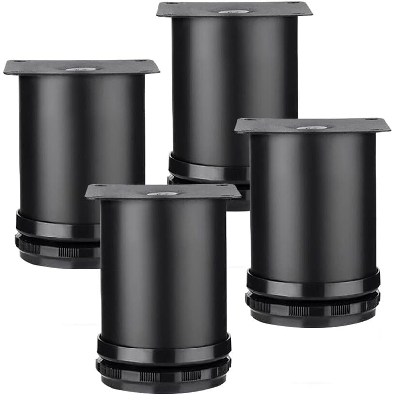Set 4 Picioare de mobilier, Inox, 50 x 60mm, Negru - eMAG.ro