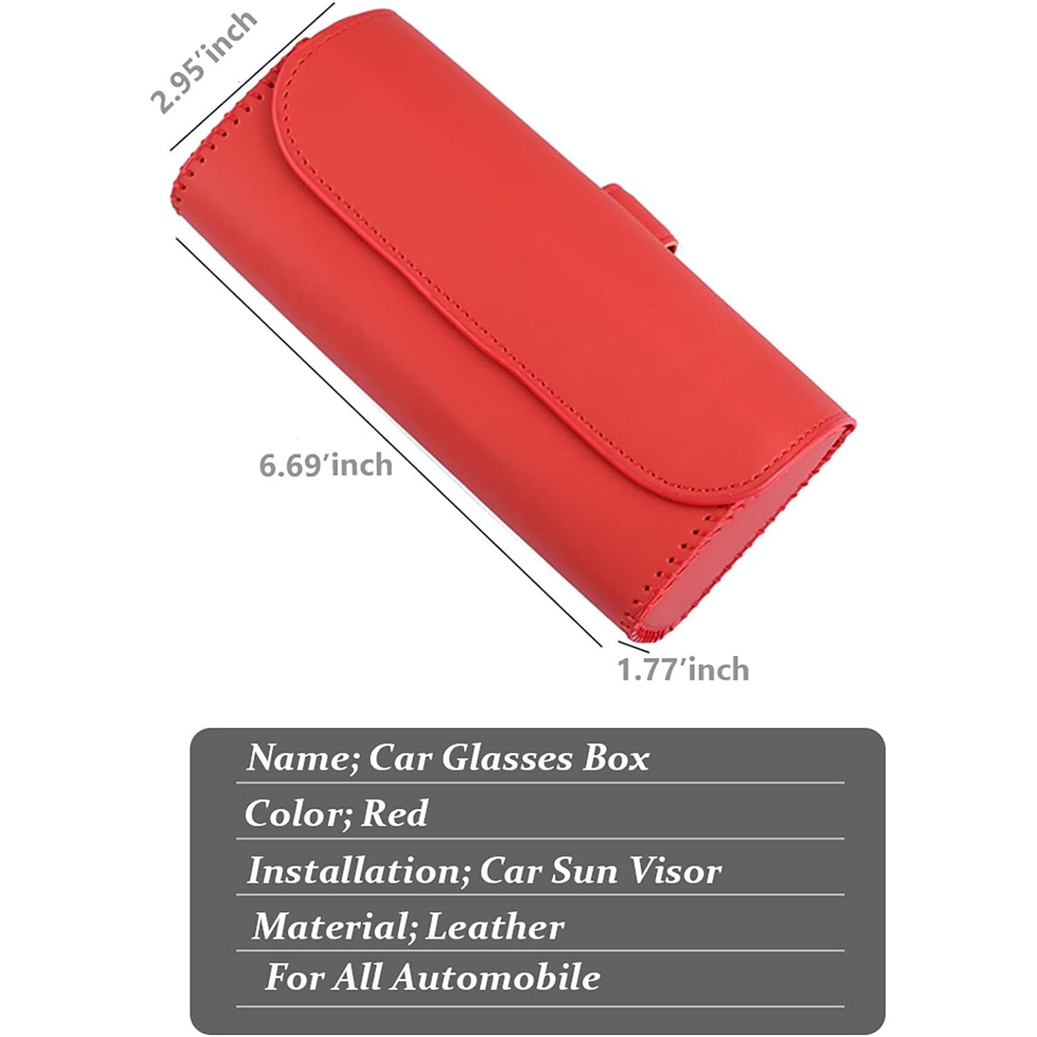 Suport pentru ochelari de soare, Rosu - eMAG.ro