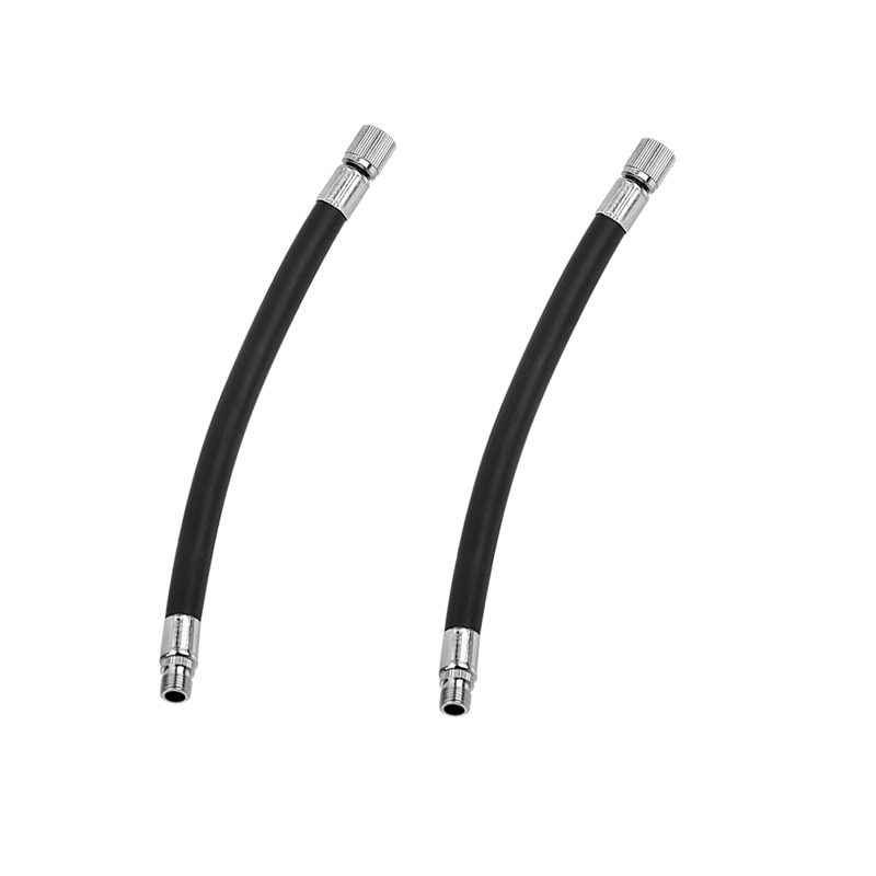 Set 2 x Adaptor furtun pentru pompa de umflare a anvelopei, Negru - eMAG.ro