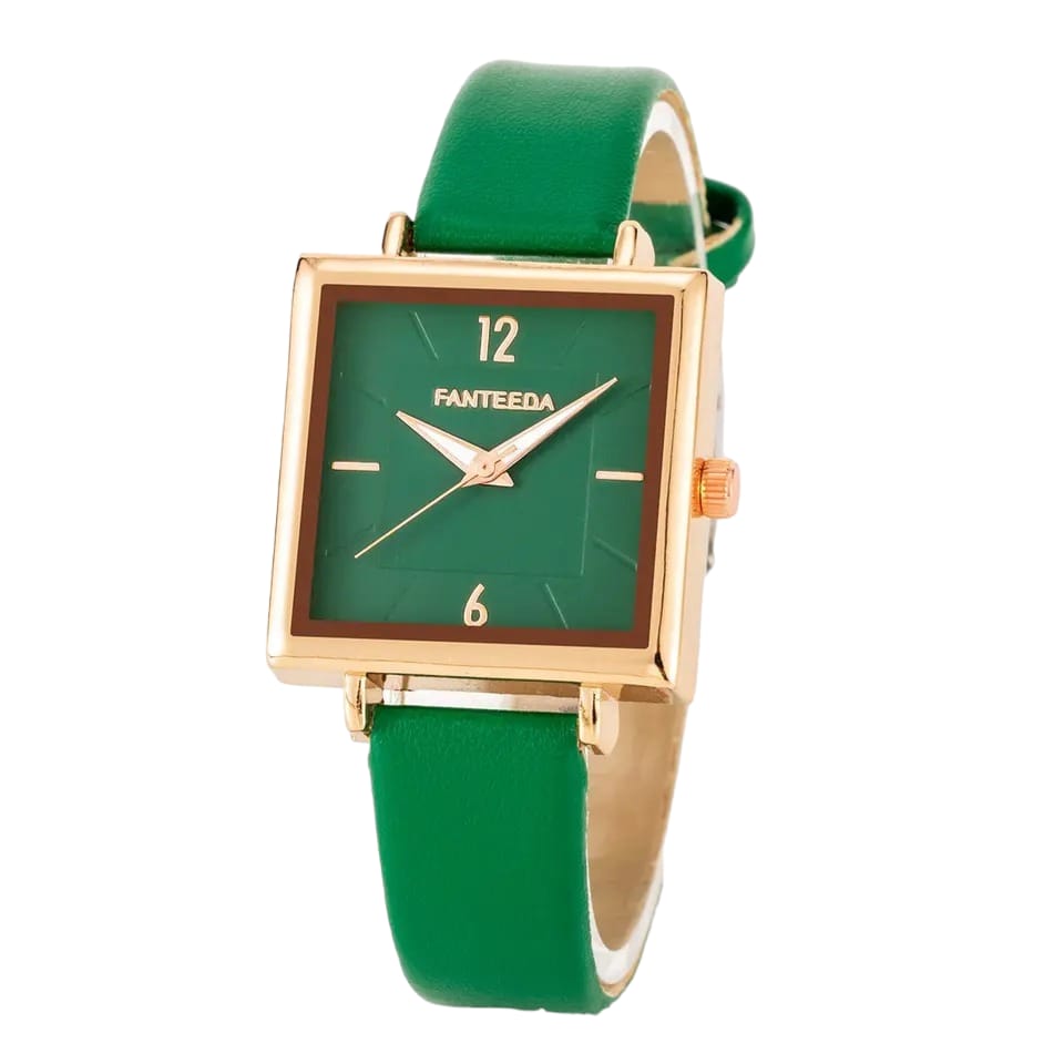 Ceas dama cu bratara verde smarald QUARTZ CDQZ139 - eMAG.ro