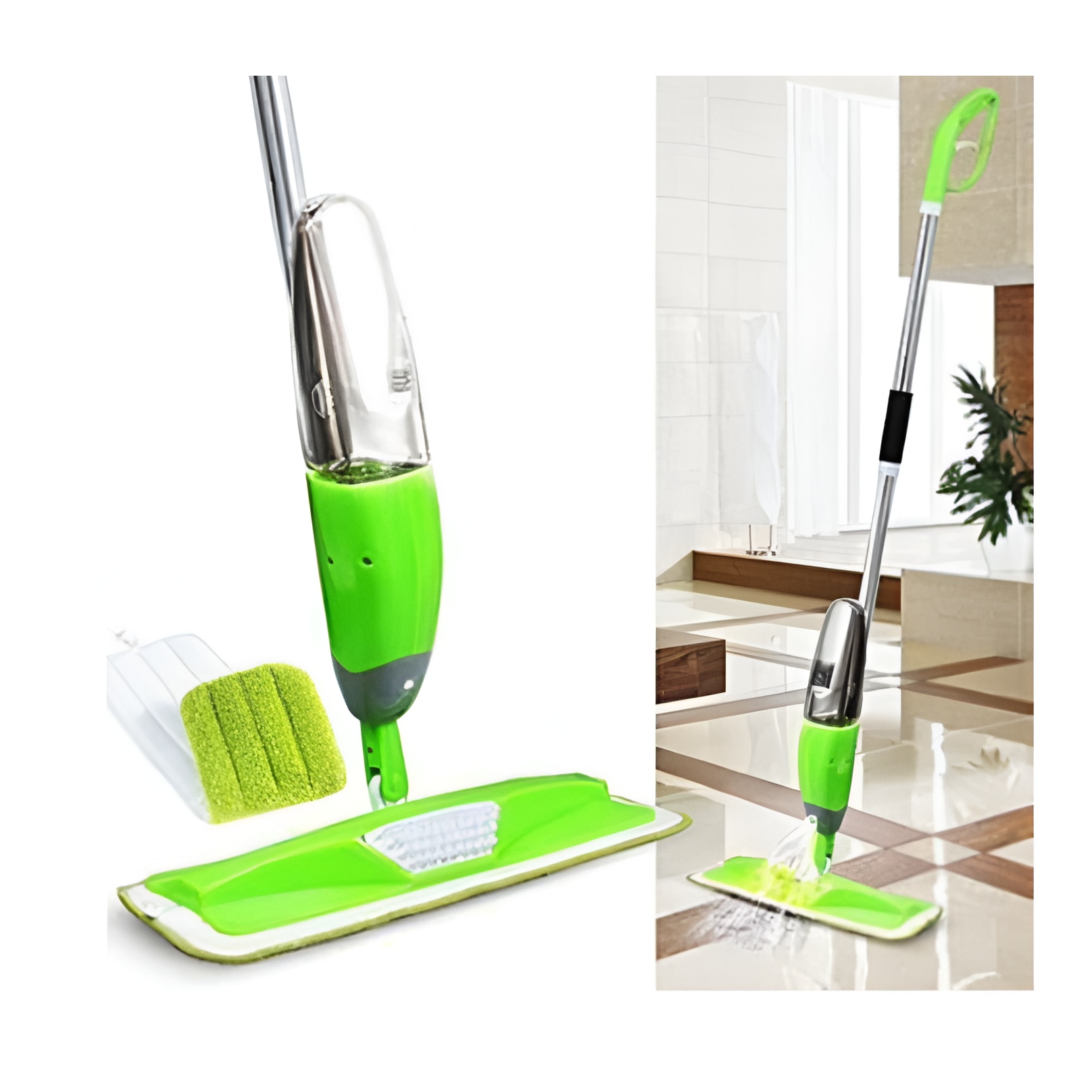 Mop Multifunctional cu Pulverizator si Capacitate de 600 ml, Microfibra ...