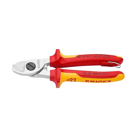 Cleste pentru taiat cabluri, KNIPEX 95 16 165 T, VDE, 165 mm - eMAG.ro