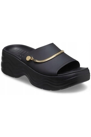 Дамски сабо, Crocs, Skyline Slide, черни, 38-39 EU - eMAG.bg
