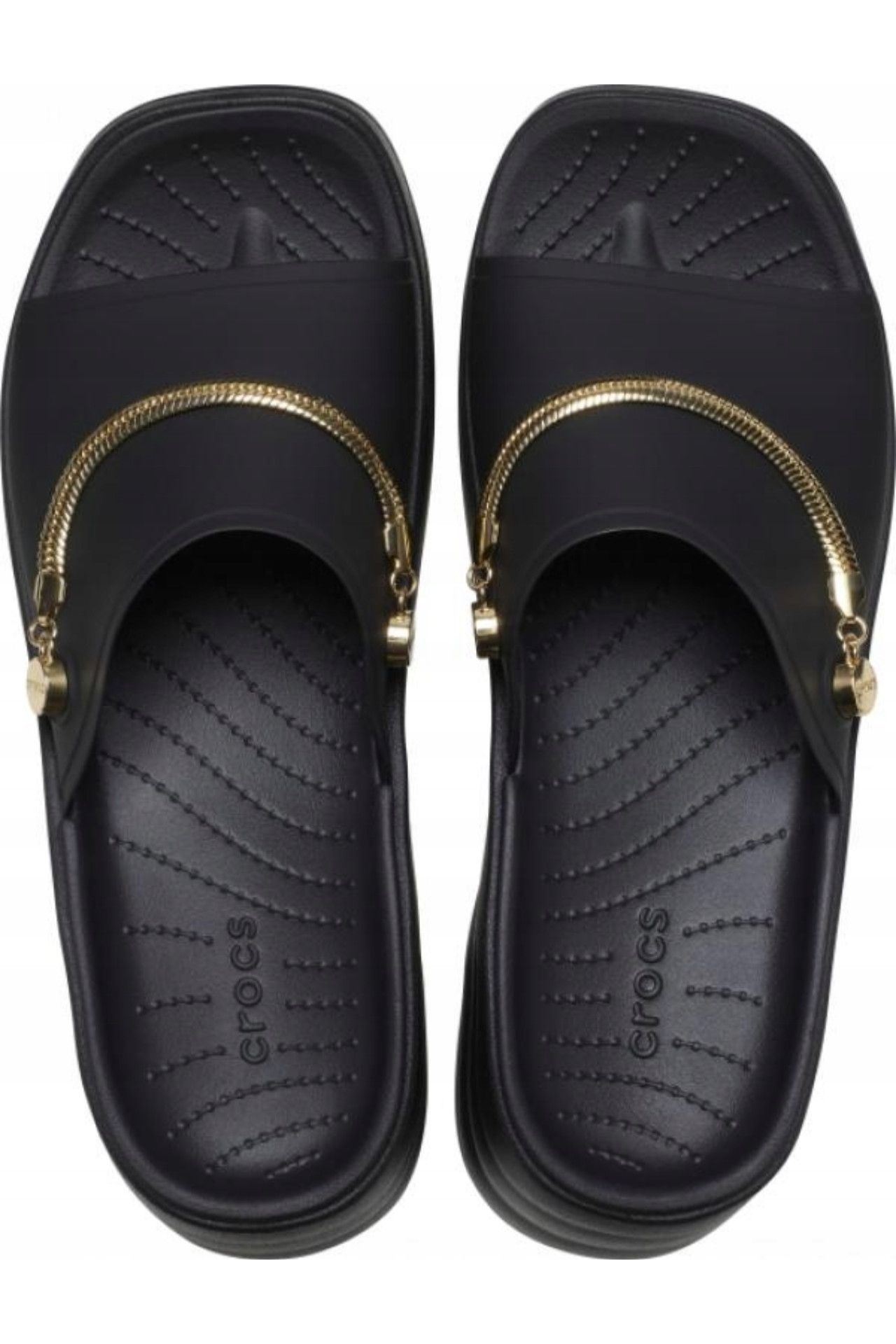 Дамски сабо, Crocs, Skyline Slide, черни, 38-39 EU - eMAG.bg