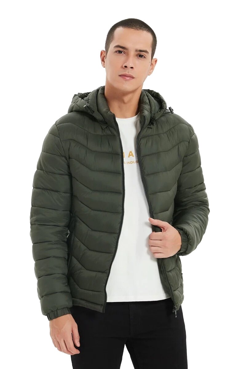 Geaca barbati KYMAXX JEAN 5232 Verde M - eMAG.ro