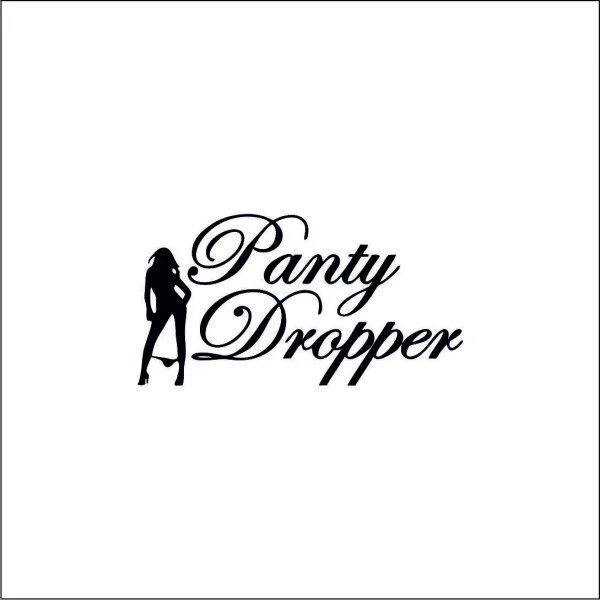 Sticker decorativ auto, Panty dropper 1,20x11 cm, negru - eMAG.ro