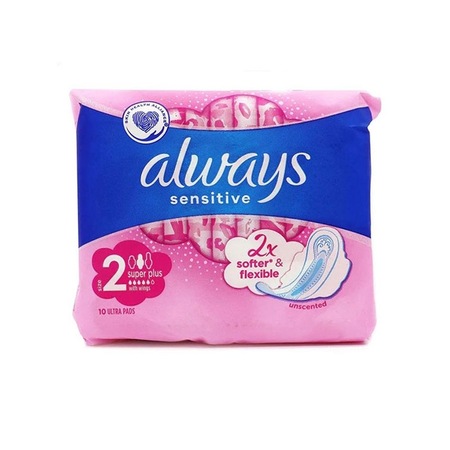 Absorbante Always Sensitive Super Plus Nr.2,10 bucati - eMAG.ro
