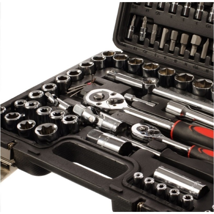 Trusa de chei tubulare Lider, 108 piese, material chrome vanadium ...