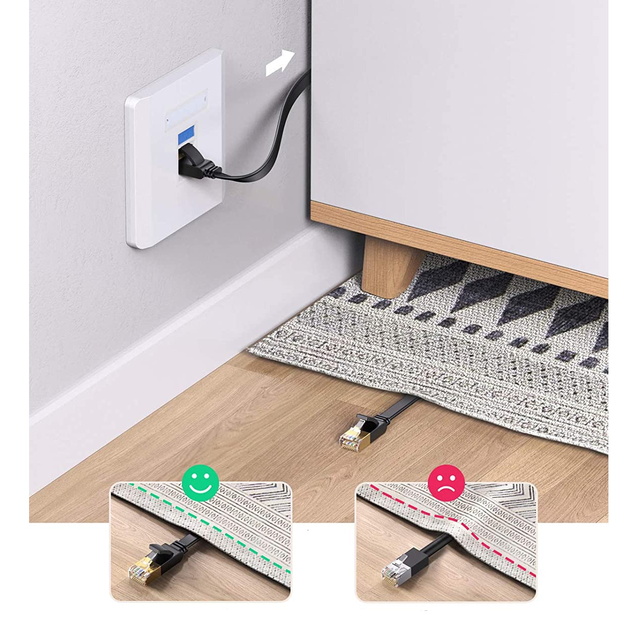 Cablu Internet LAN 25m Vayox VA0065, CAT 7, S/FTP Ethernet, Conector ...