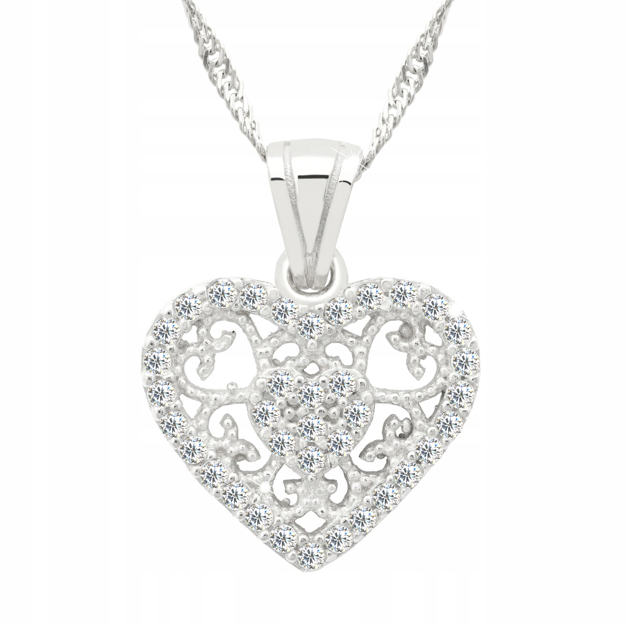 Colier, Larezo, Argint 925, Inima 8 - eMAG.ro