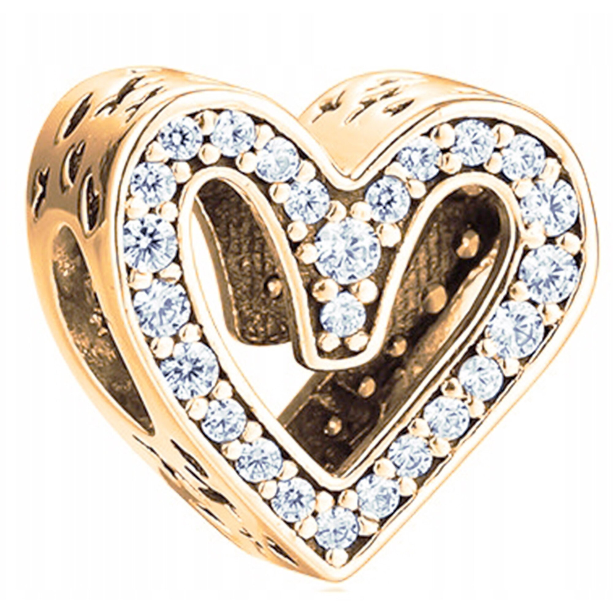 Charms, Larezo, de Aur, 925, Inima Openwork - eMAG.ro