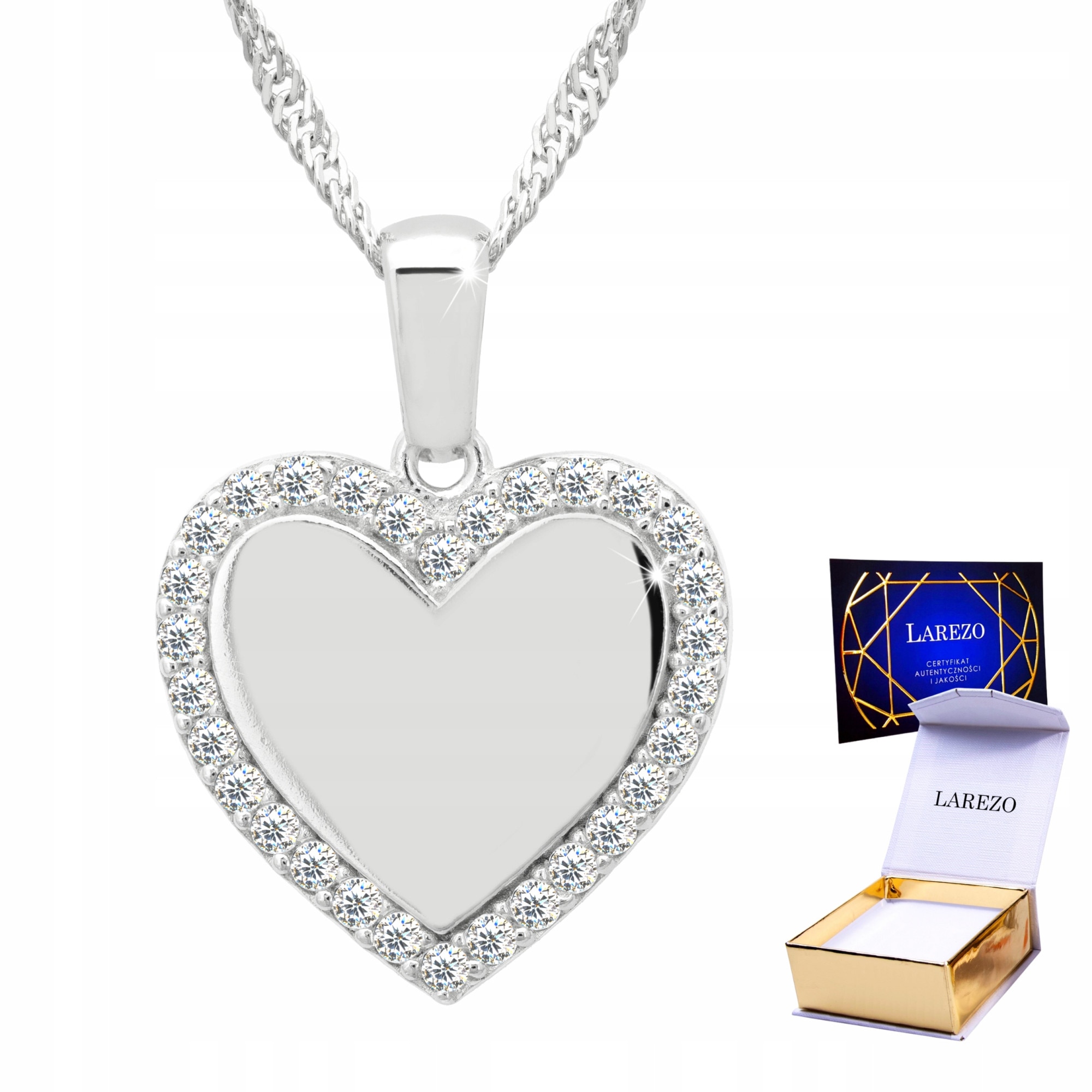 Colier, Larezo, Argint 925, Inima - eMAG.ro