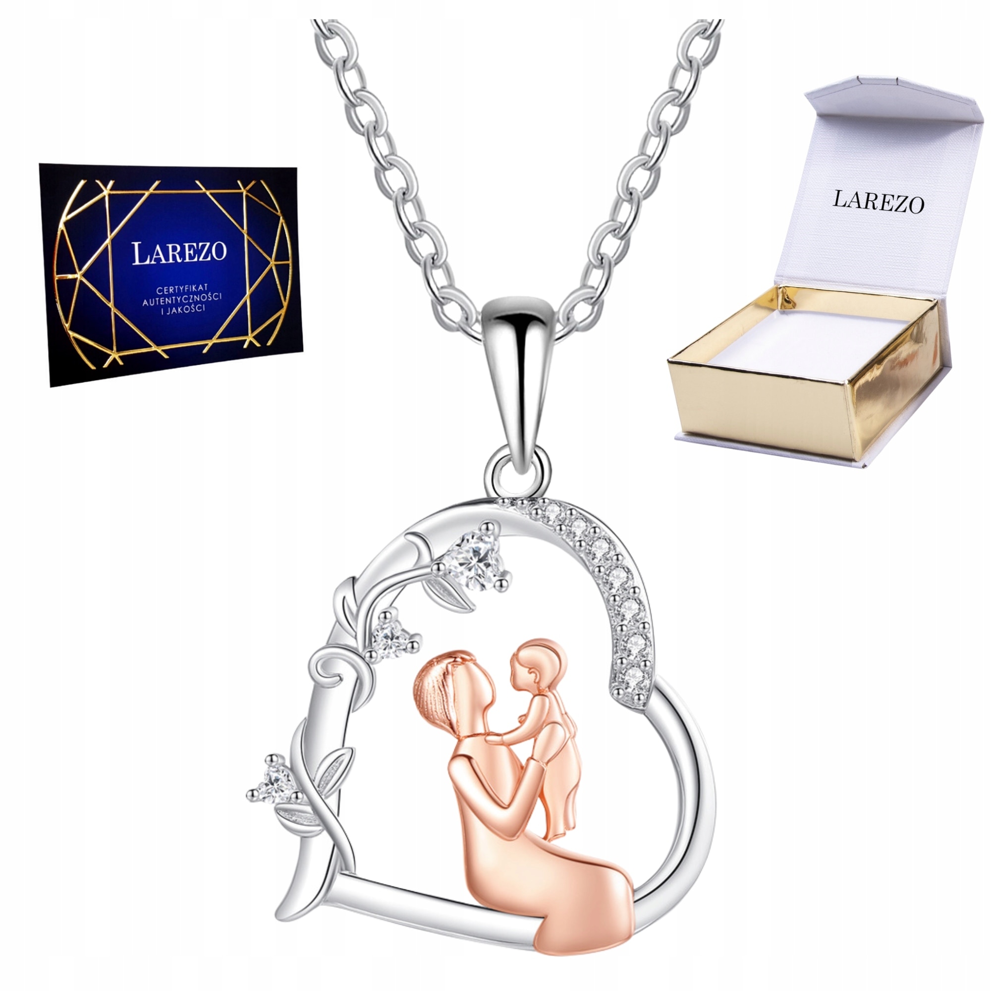 Colier, Larezo, Argint 925, Mama Superba cu Copilul - eMAG.ro