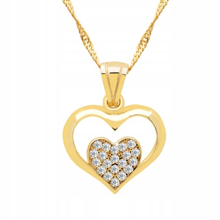 Colier, Larezo, de Aur, 925, Inima - eMAG.ro