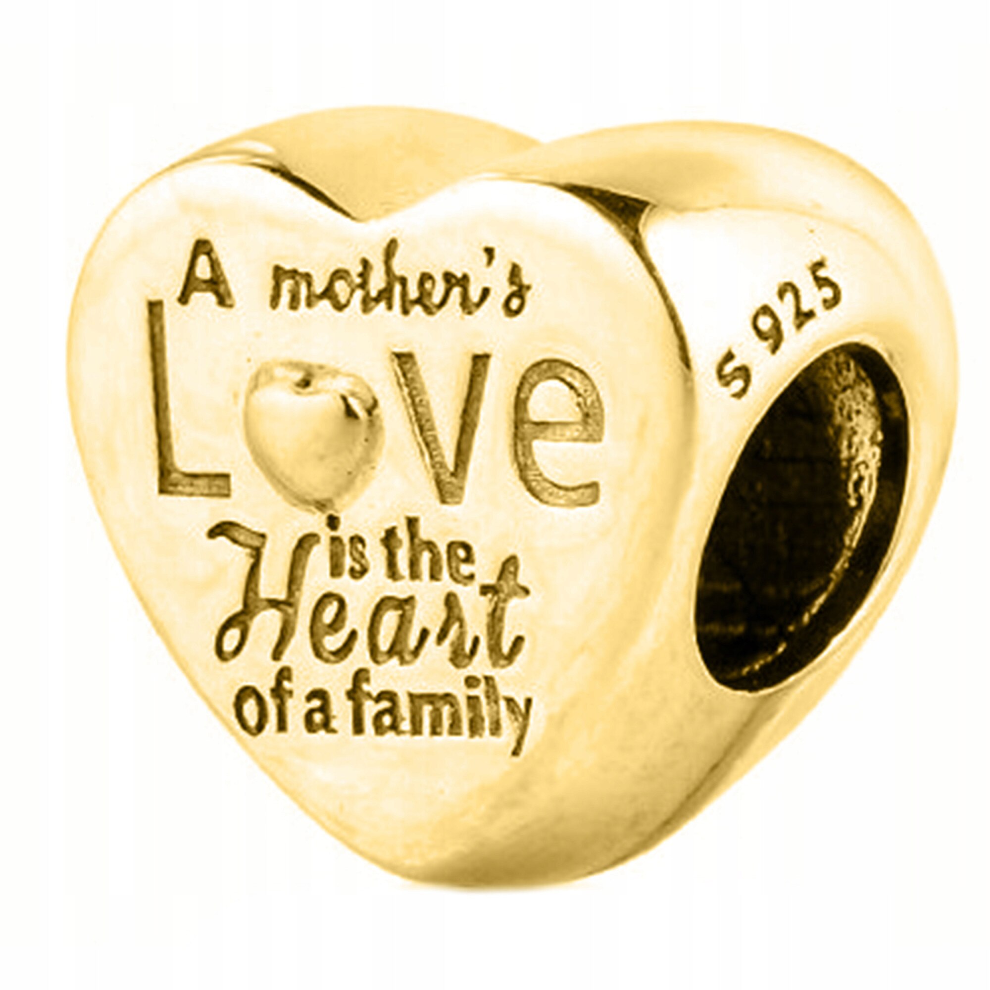 Charms, Larezo, de Aur, 925, Inima Iubire Dragoste Iubire - eMAG.ro