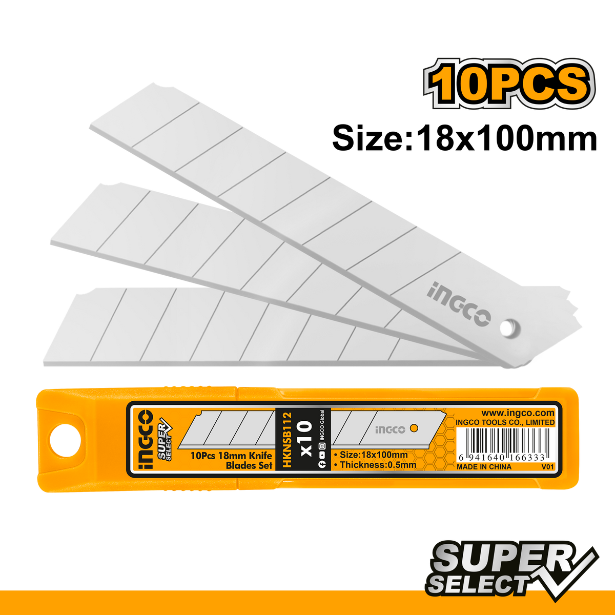 Set 10 lame cutter, INGCO, 18 x 100mm - eMAG.ro