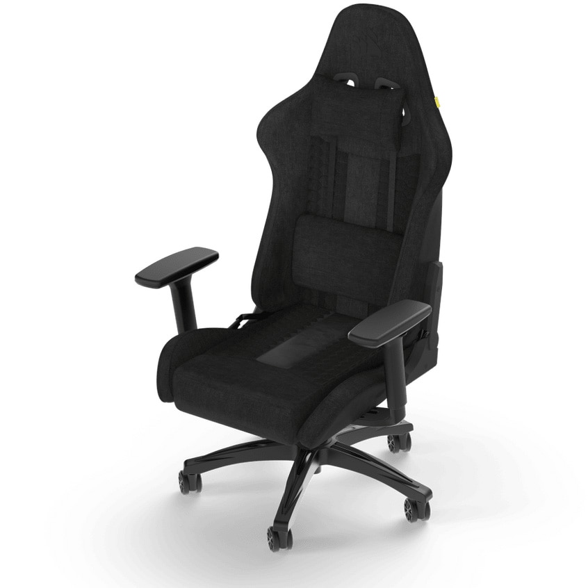 Scaun Gaming Corsair TC100 RELAXED, Textil, tetiera, Negru - eMAG.ro