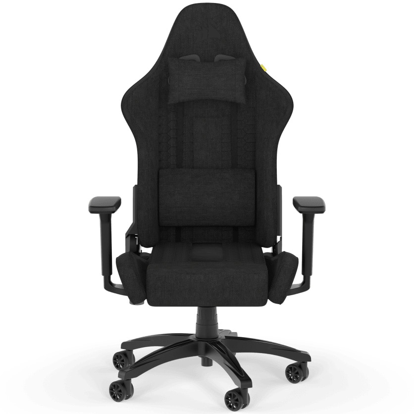 Scaun Gaming Corsair TC100 RELAXED, Textil, tetiera, Negru - eMAG.ro