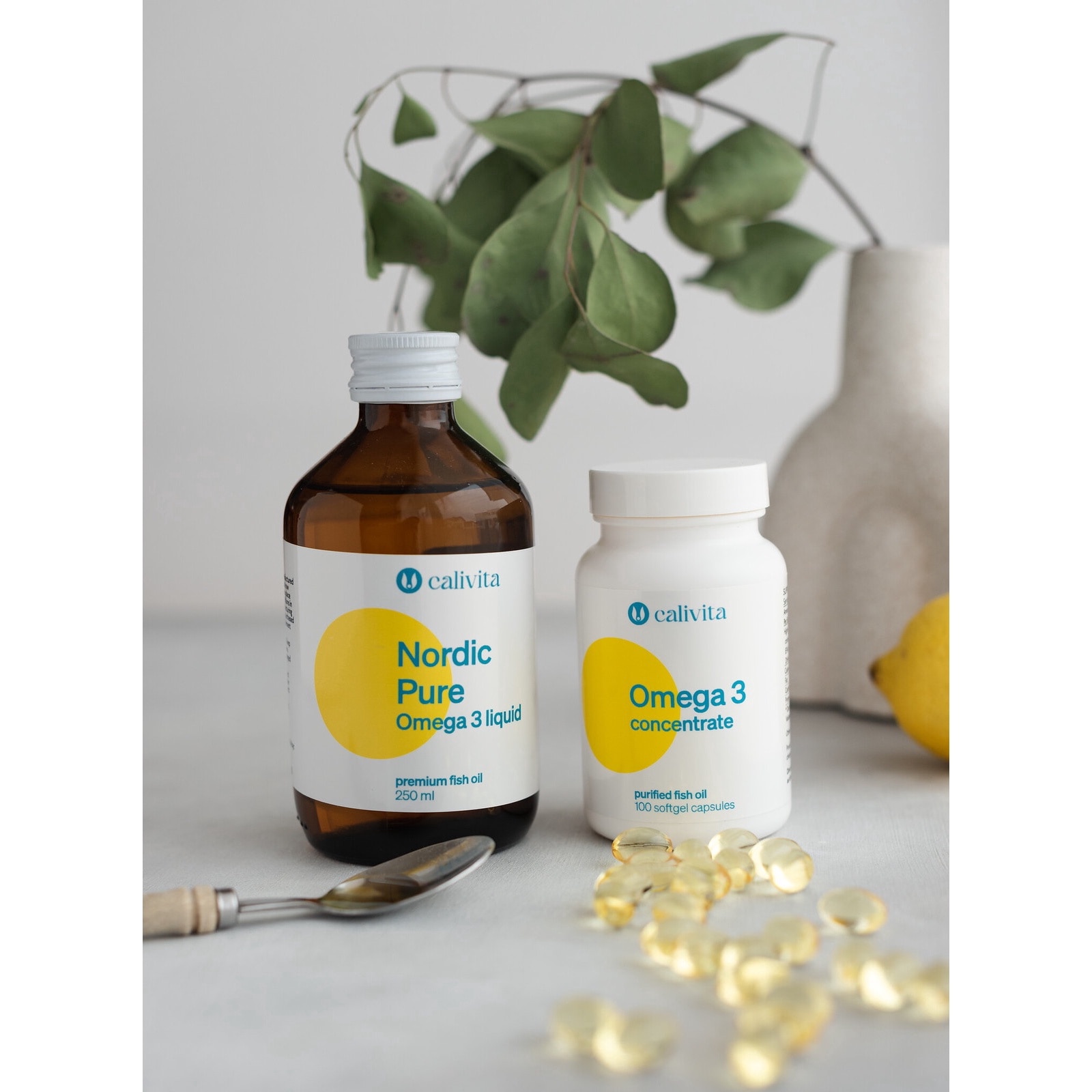 Omega3 Lichid Nordic Pure Omega 3 Liquid (250 ml) - Calivita - eMAG.ro