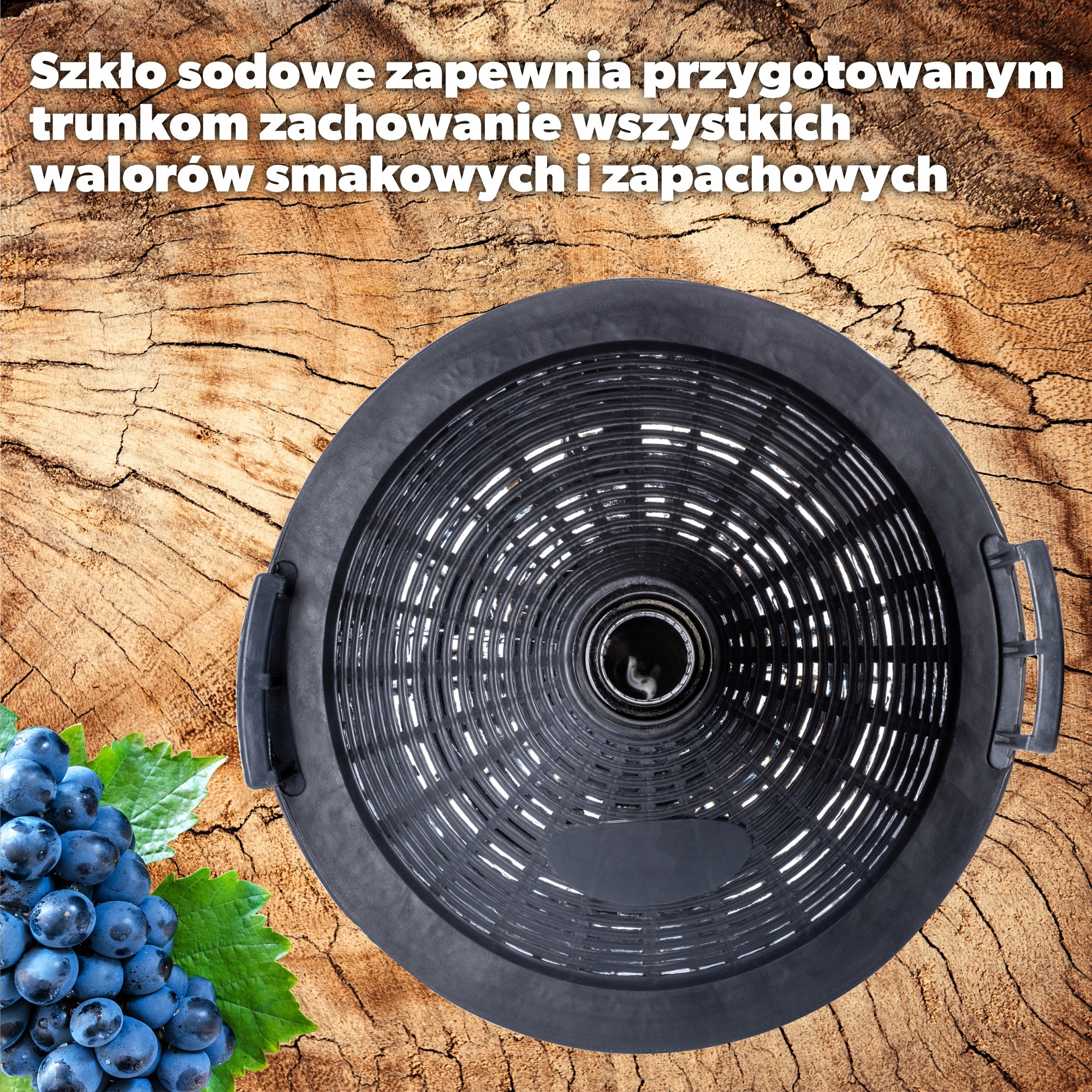 Damigeana de vin Kadax, Sticla, Cos de plastic, 5 l, Negru - eMAG.ro